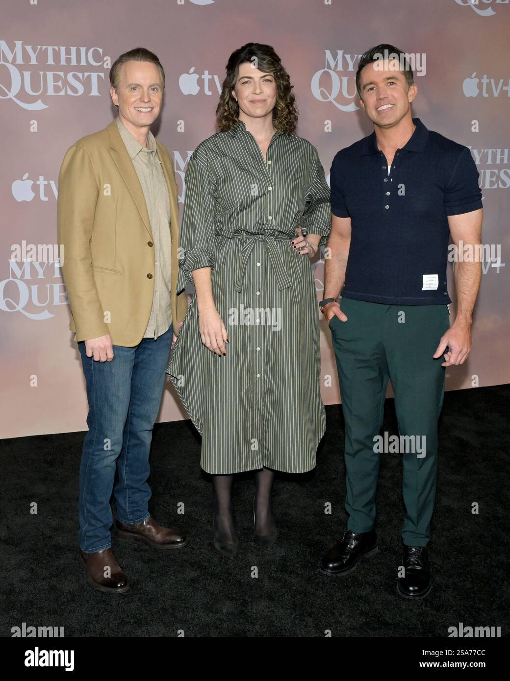West Hollywood, California, USA. 28th Jan, 2025. (L-R) David Hornsby ...