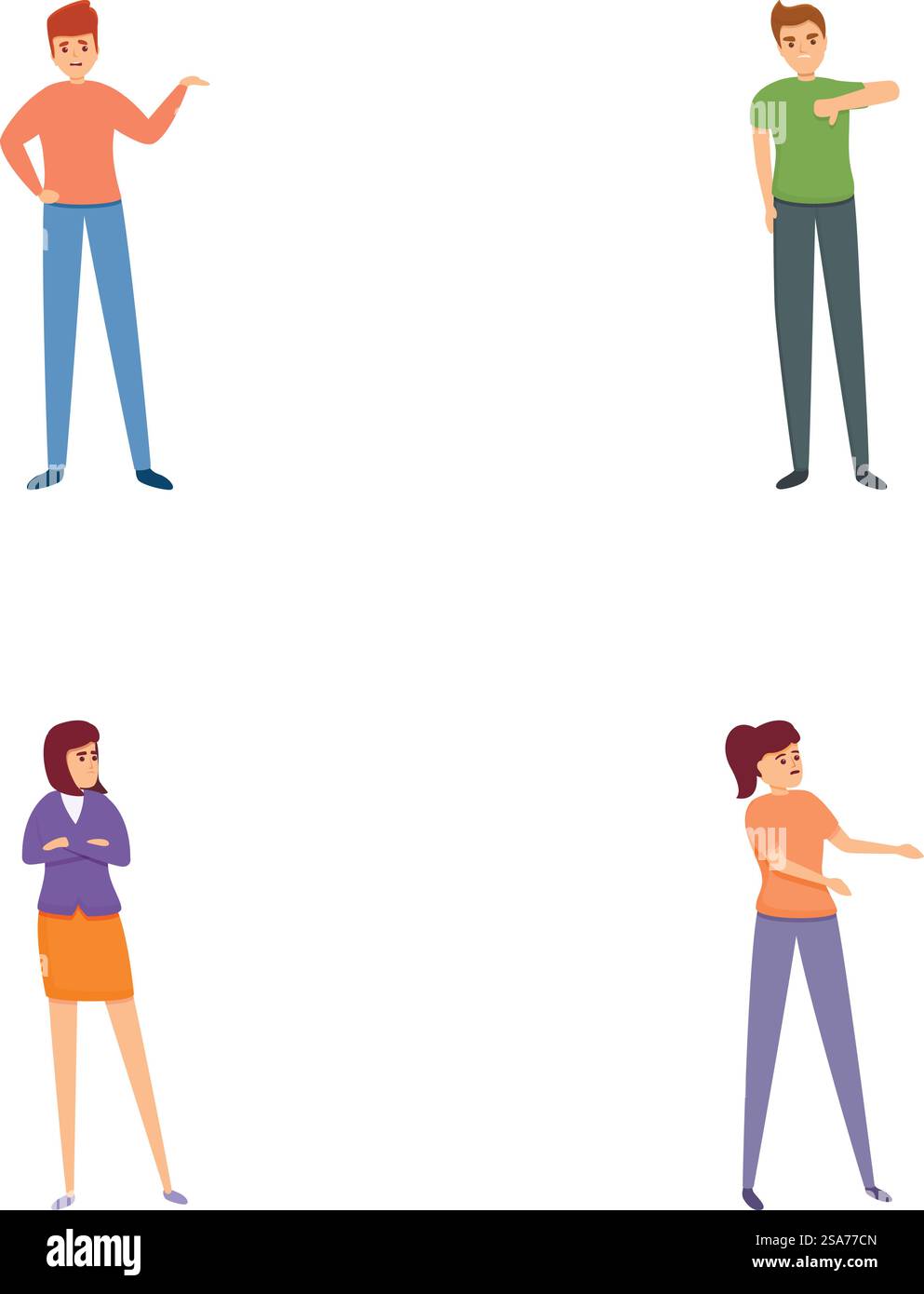 Gesture of dissatisfaction Stock Vector Images - Alamy