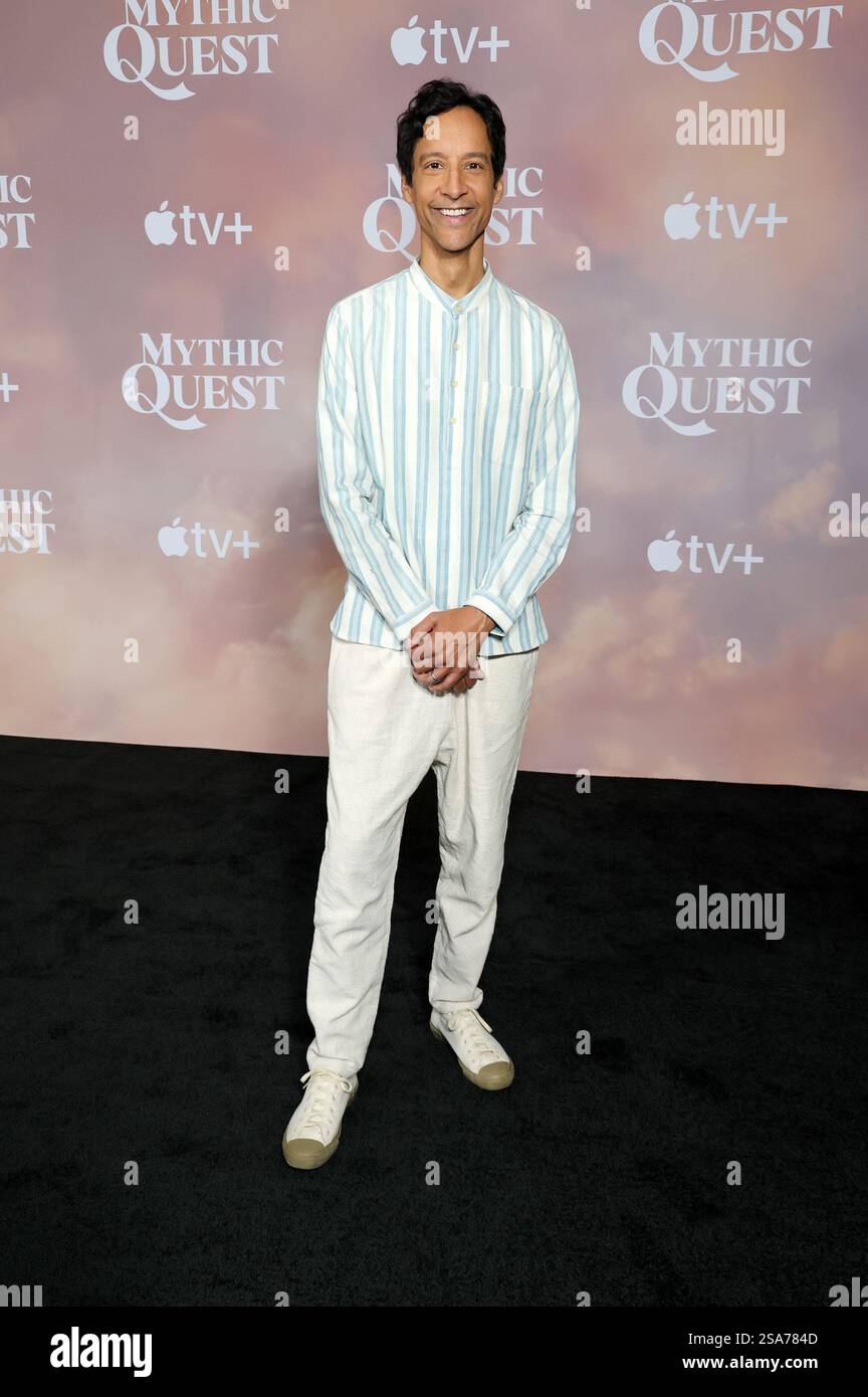 WEST HOLLYWOOD, CA - JANUARY 28: Danny Pudi at Los Angeles Photocall ...