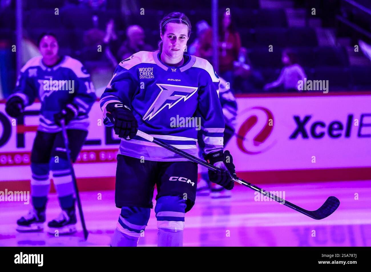 January 28th, 2025: Minnesota Frost forward Klara Hymlarova (71) looks ...