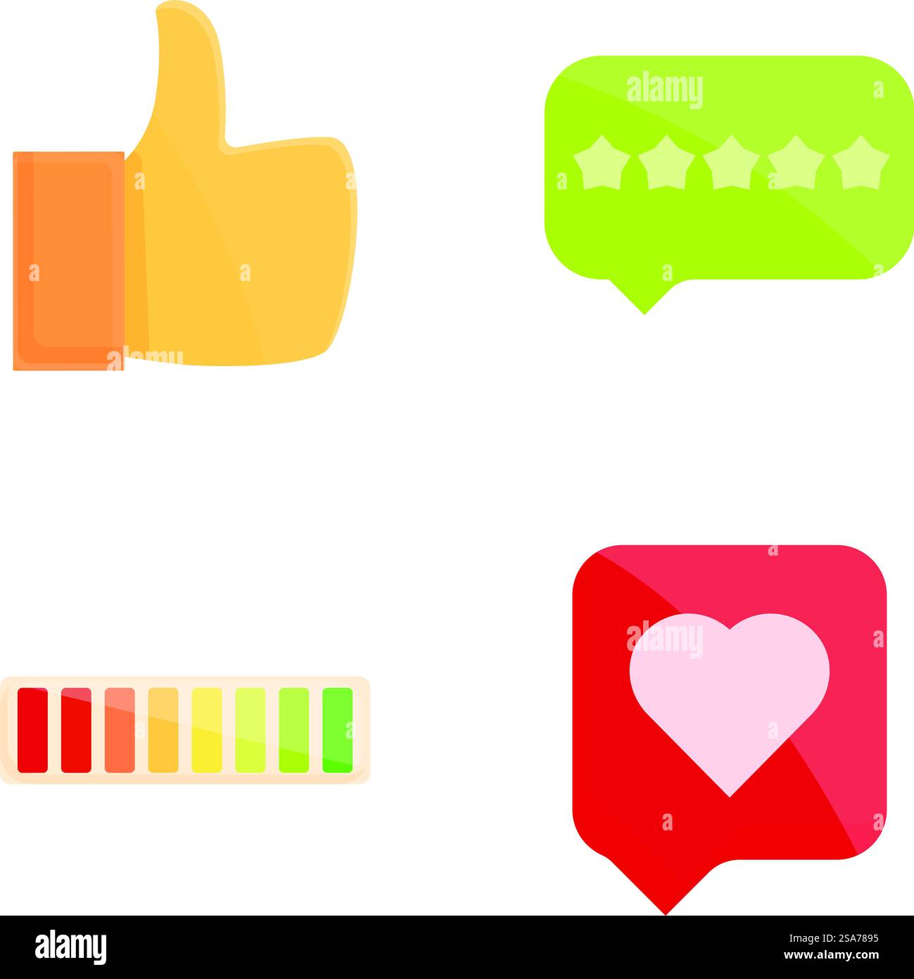 Satisfaction meter icons set cartoon vector. Customer satisfaction ...