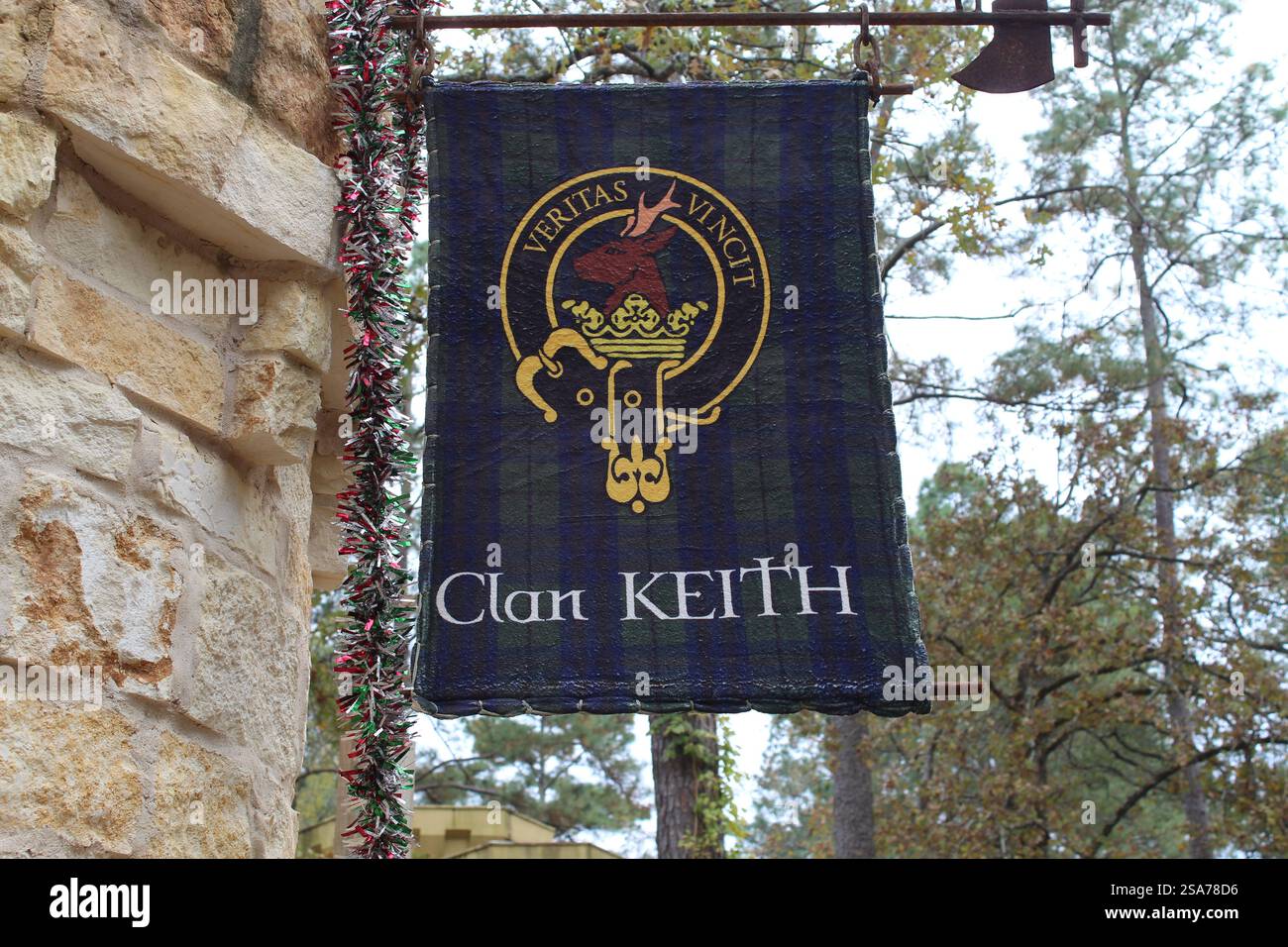Clan Keith Tartan at the Texas Renaissance Festival Stock Photo - Alamy