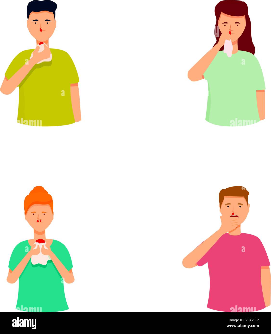 Collection of illustrated portraits Stock Vector Images - Alamy