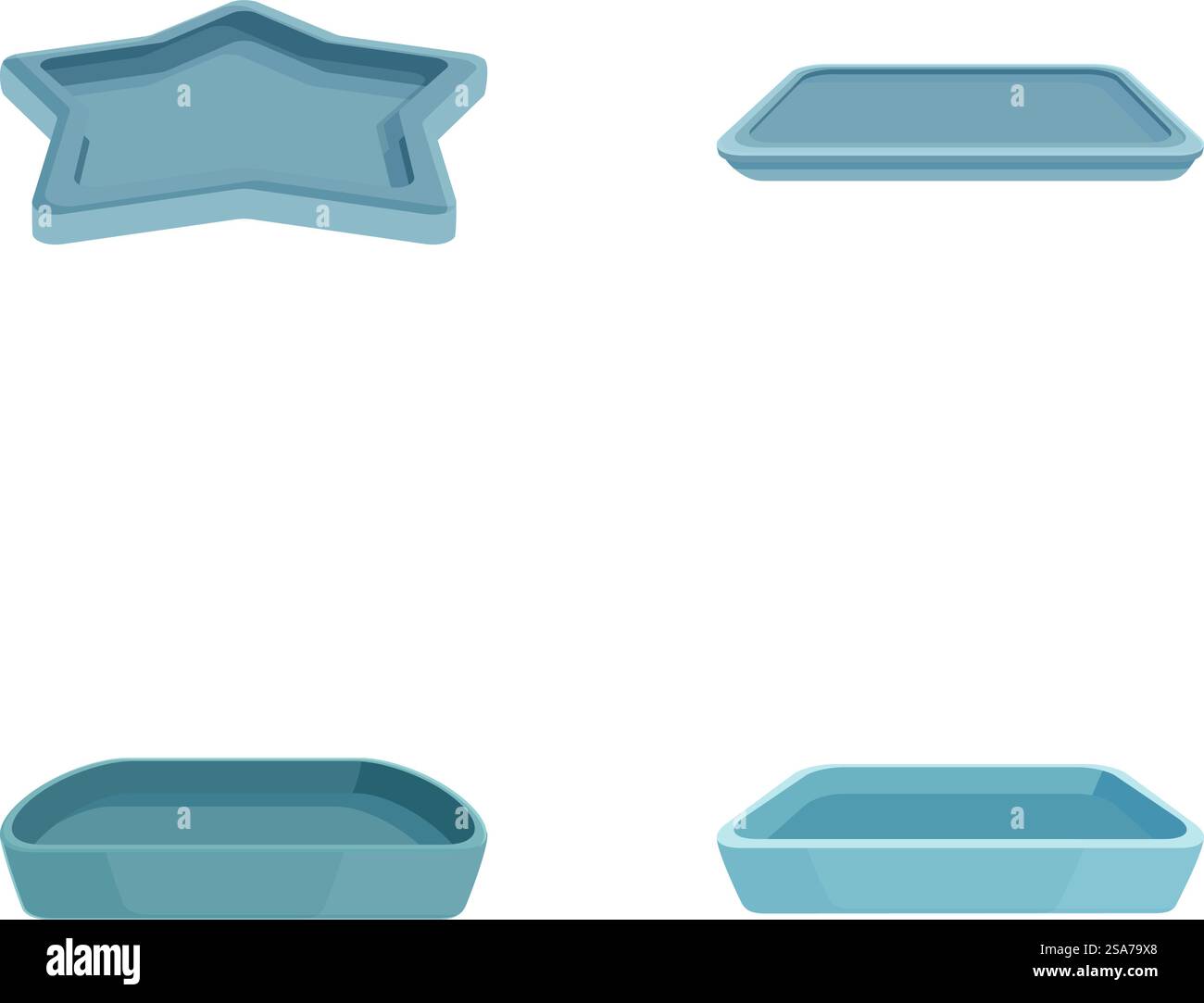 Porcelain dish shaped dish Stock Vector Images - Alamy
