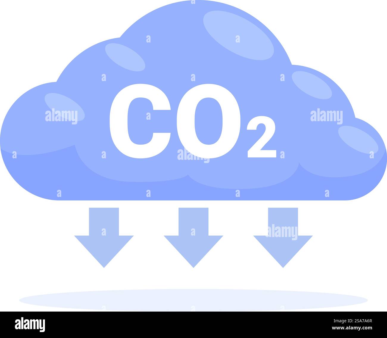 Co2 emission is increasing pollution with carbon dioxide cloud and ...