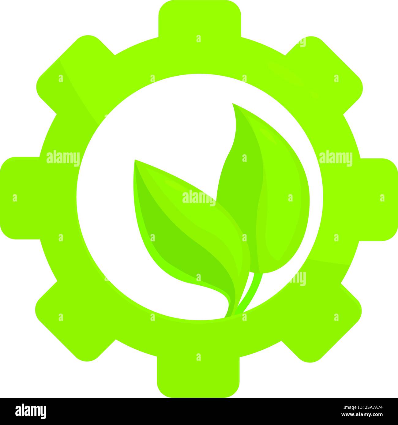 Green gear with leaves growing inside hi-res stock photography and ...