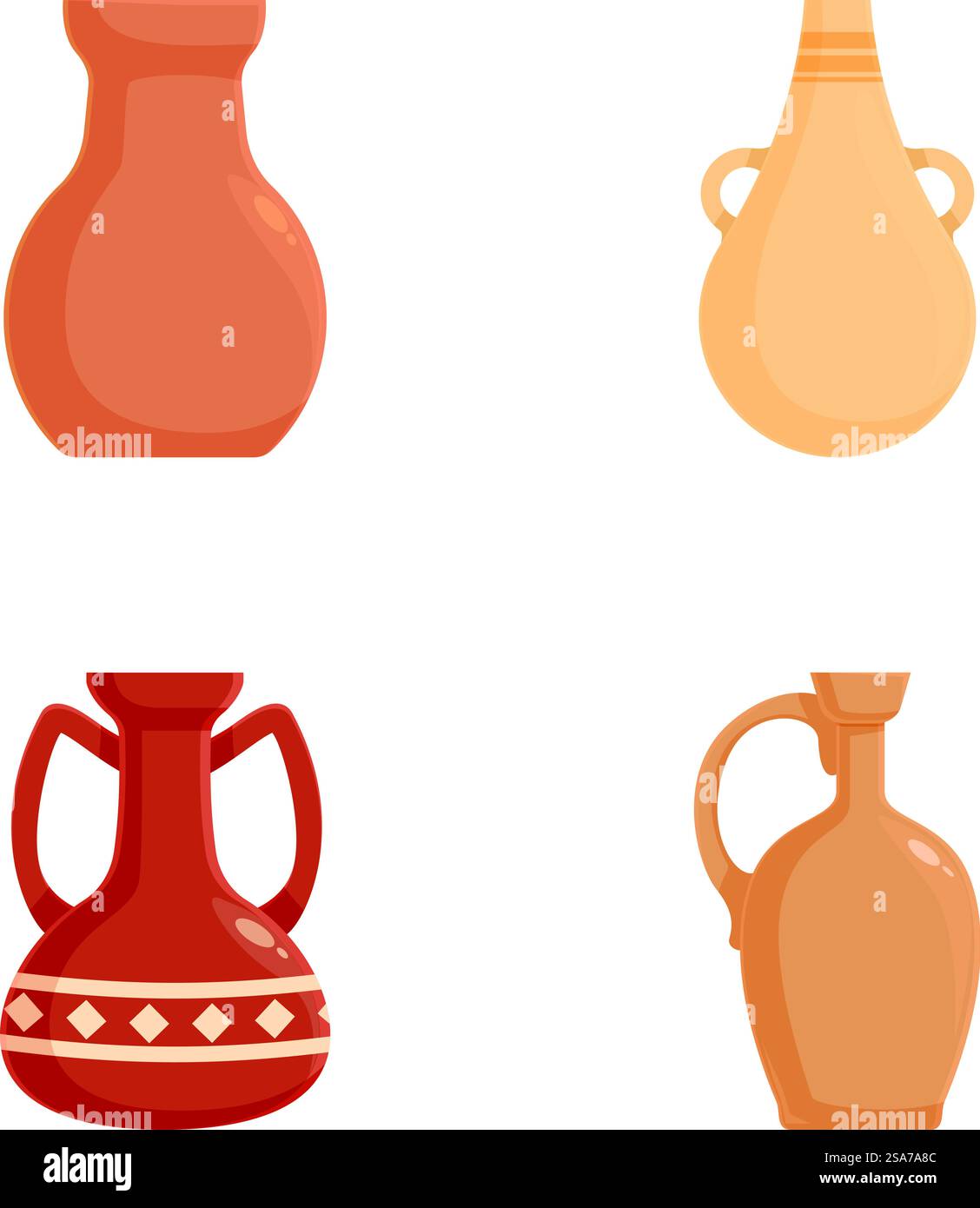 Collection of four vector icons illustrating various styles of classic ...