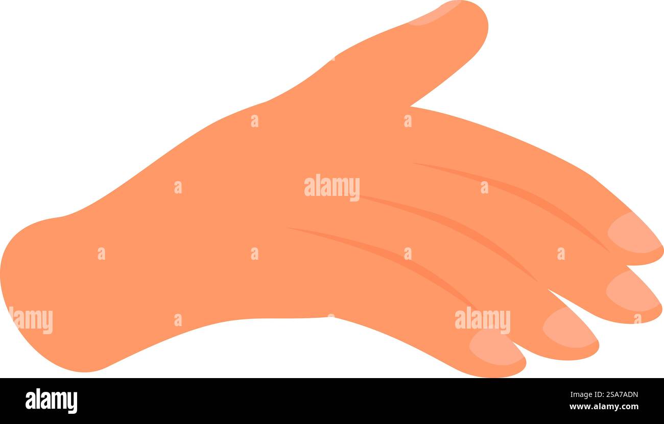 Open hand reaching out, offering or receiving. Open empty hand giving ...