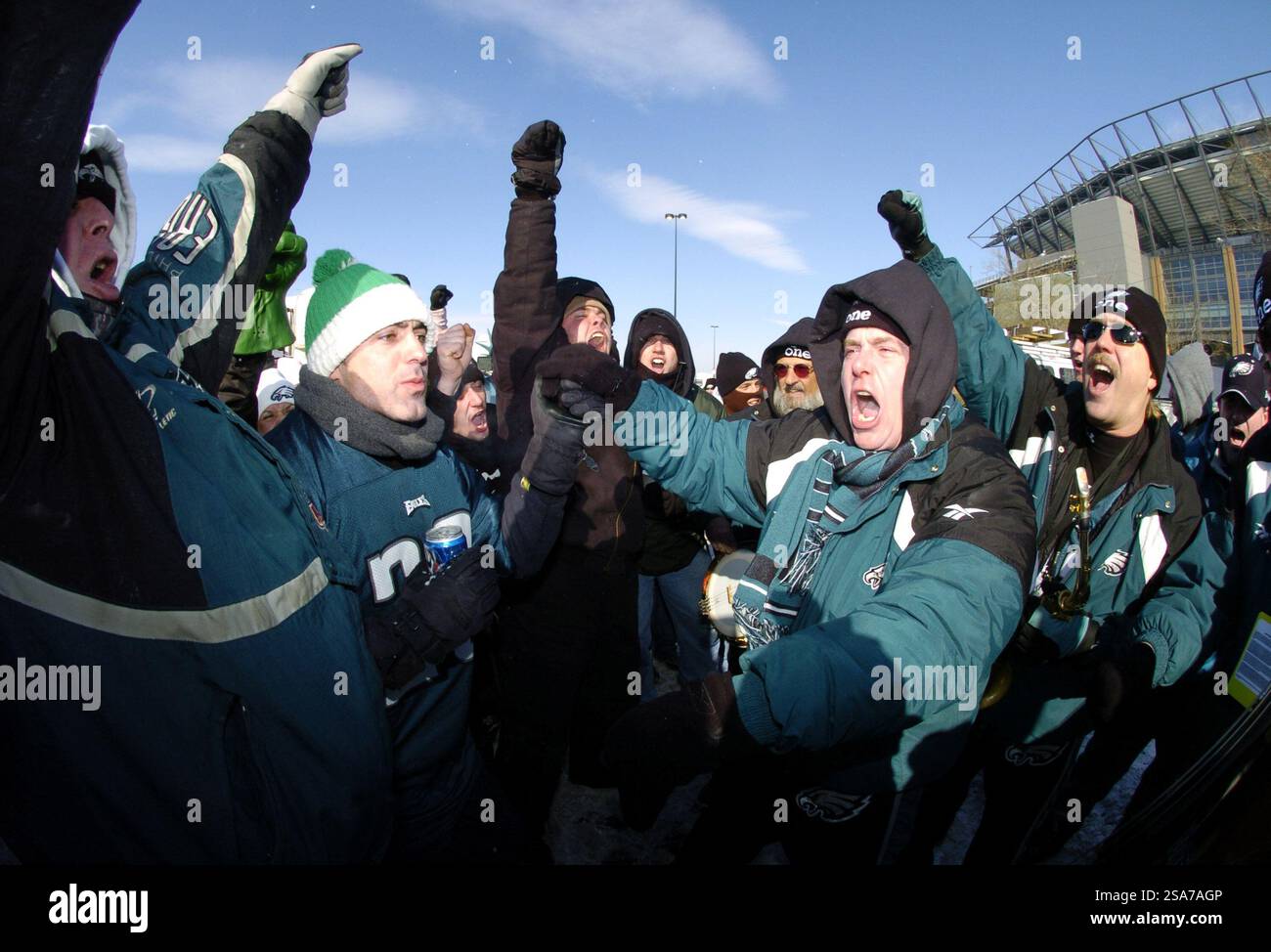 Philadelphia, United States. 23rd Jan, 2005. Philadelphia Eagles fans ...
