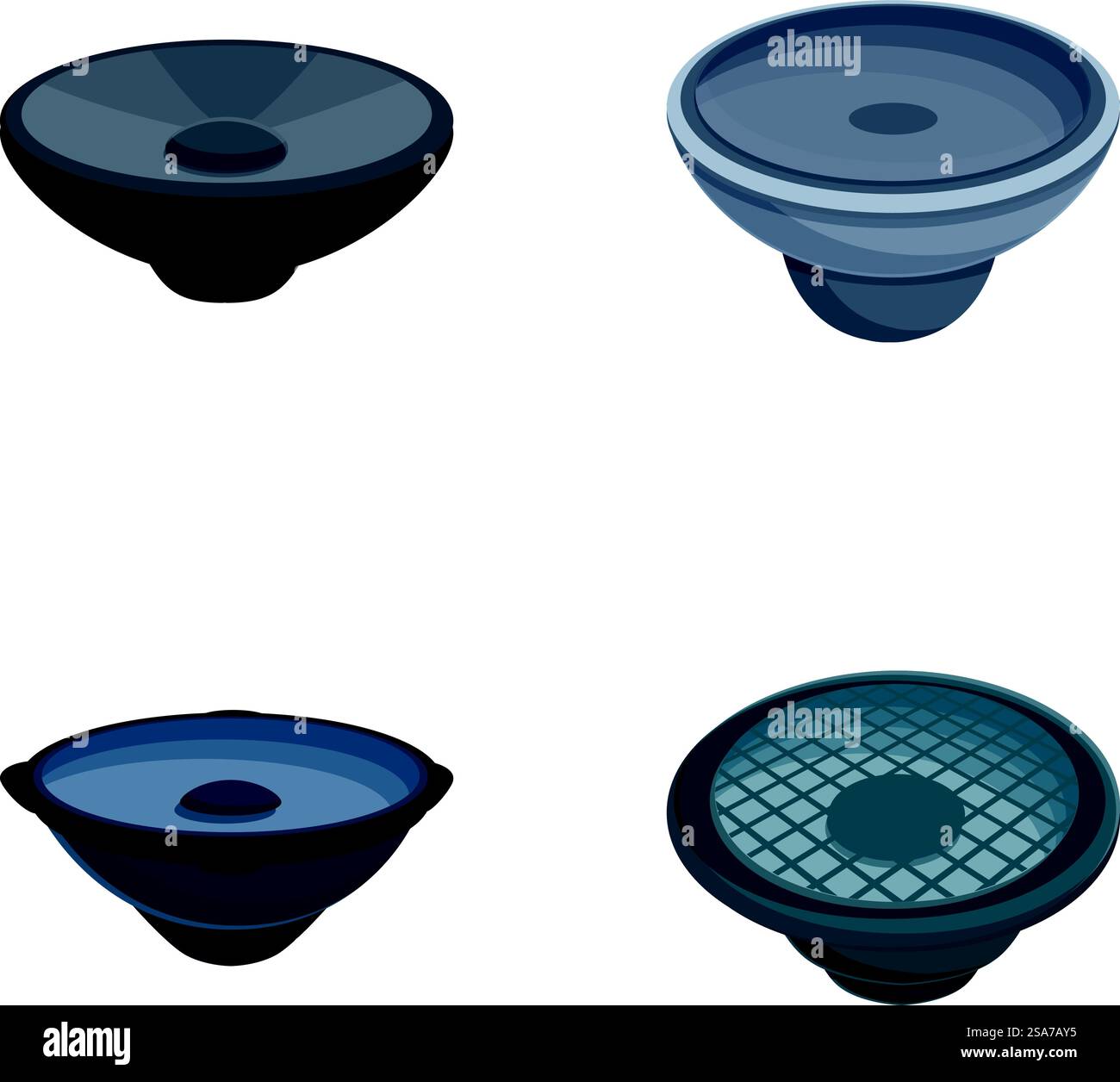 Speaker cones Stock Vector Images - Alamy