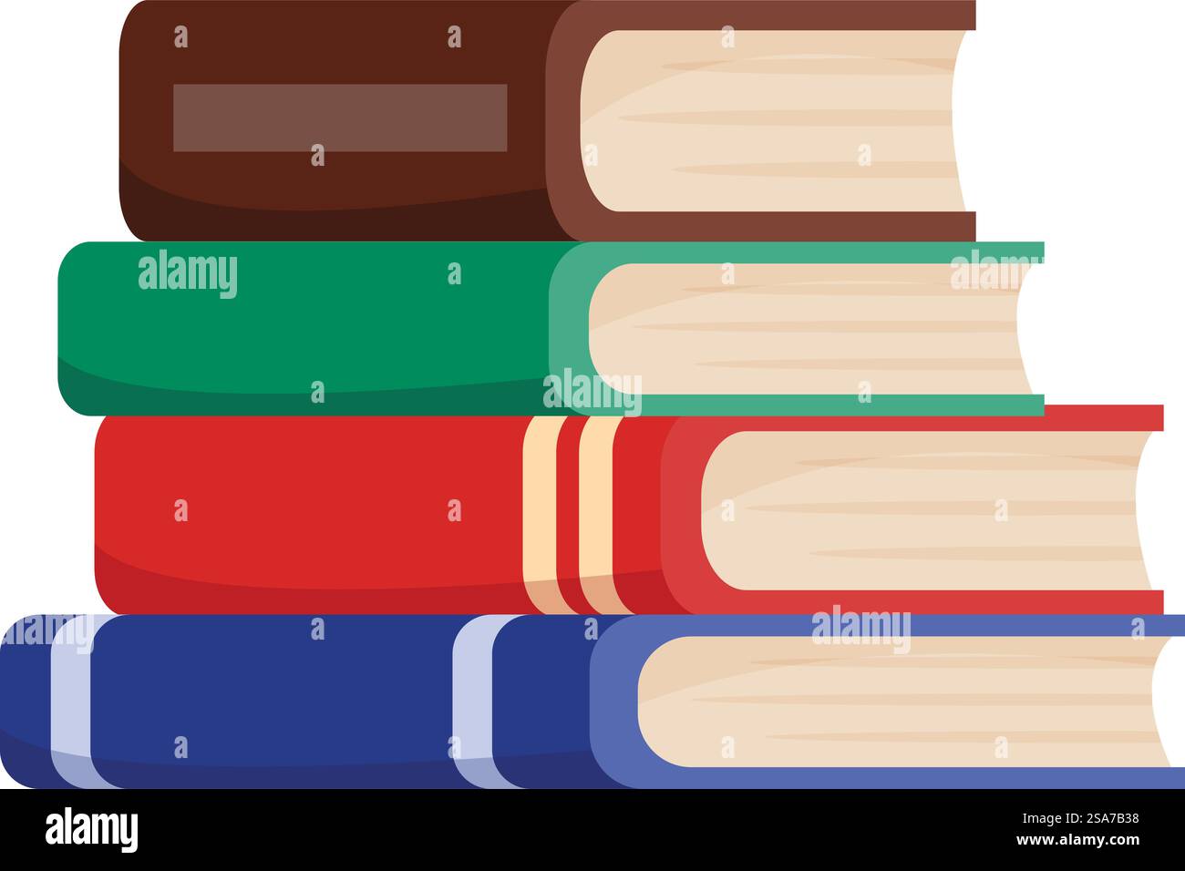 Neat stack of colorful books, symbolizing learning and the pursuit of ...