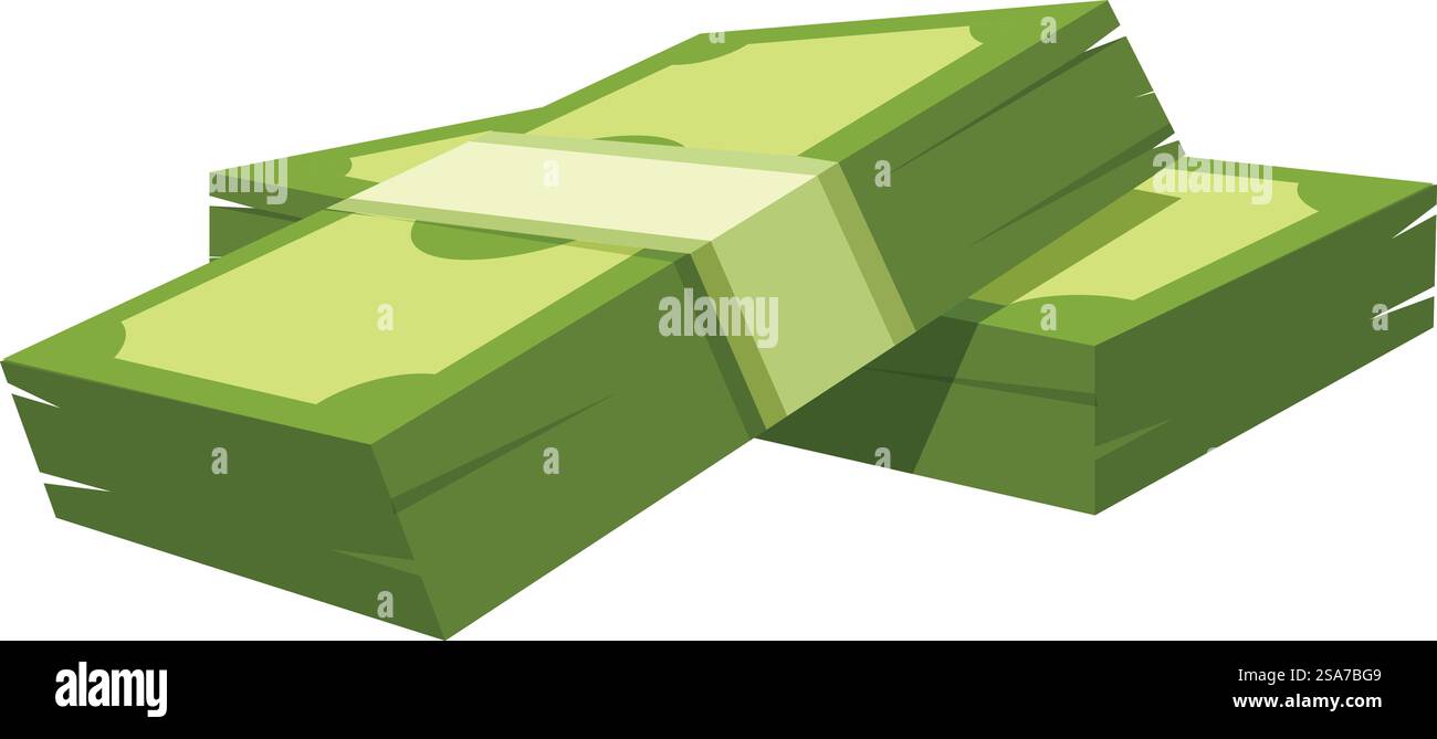 This illustration shows two stacks of money, suggesting concepts such ...