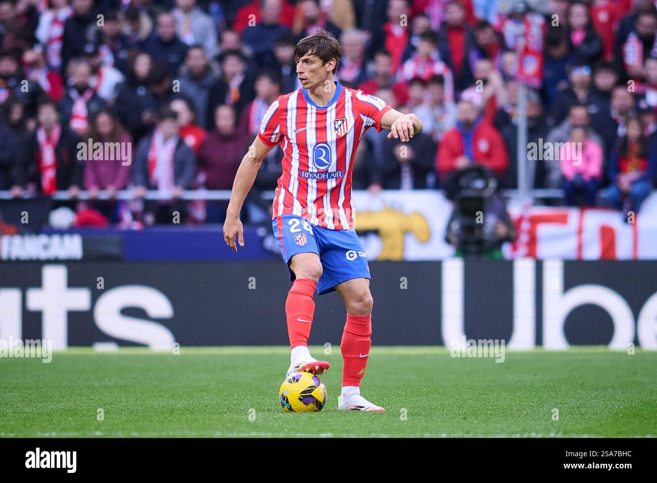Madrid, Spain. 25th Jan, 2025. Atletico de Madrid's Robin Le Normand ...