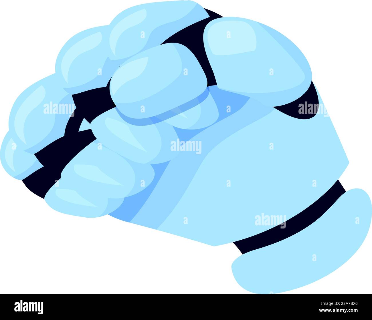 Robot hand is carefully holding a computer mouse, showcasing the ...