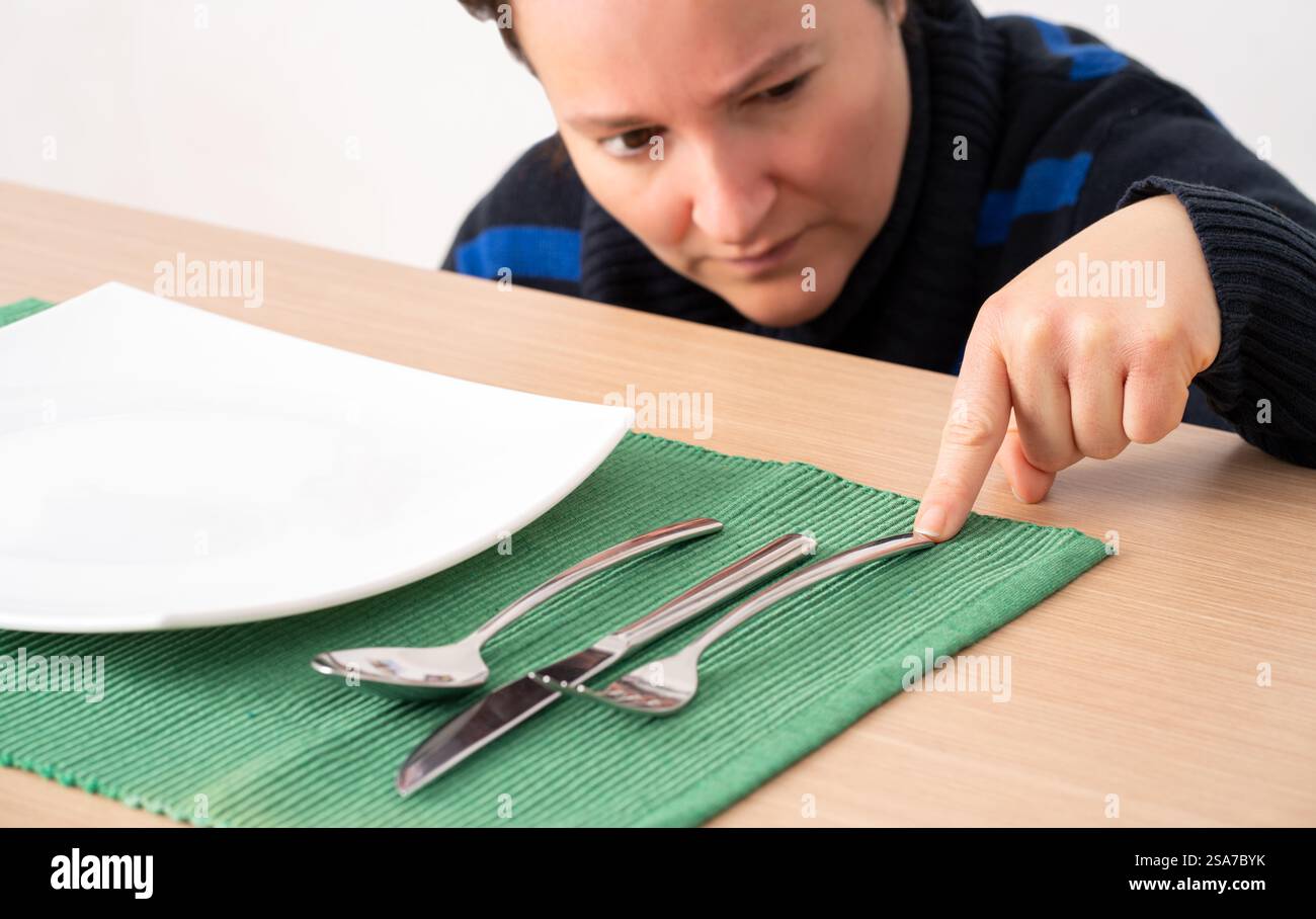 Aligning cutlery hi-res stock photography and images - Alamy