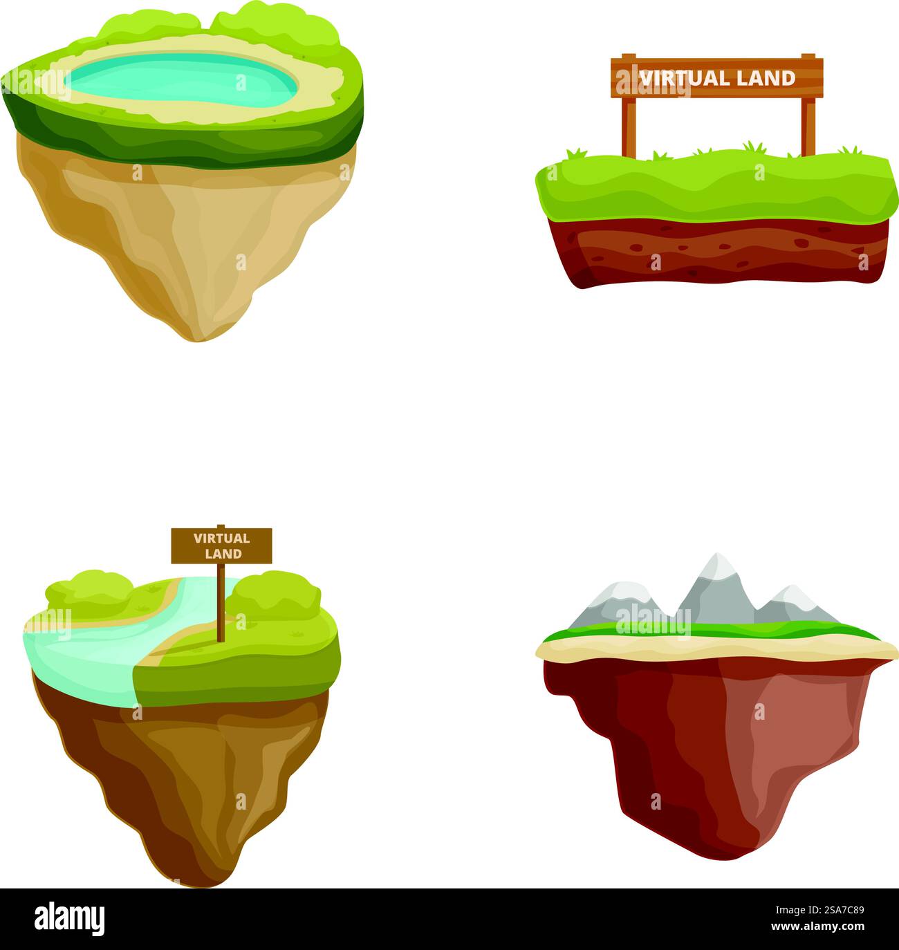 Creating whimsical and surreal floating virtual landscapes, digital ...