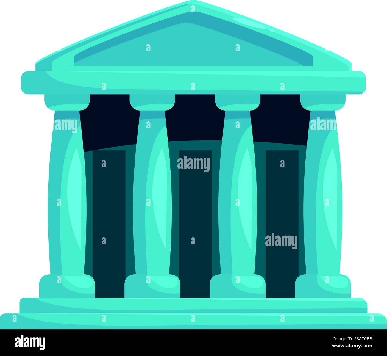 Ancient greek temple with columns supporting a triangular roof hi-res stock photography and ...