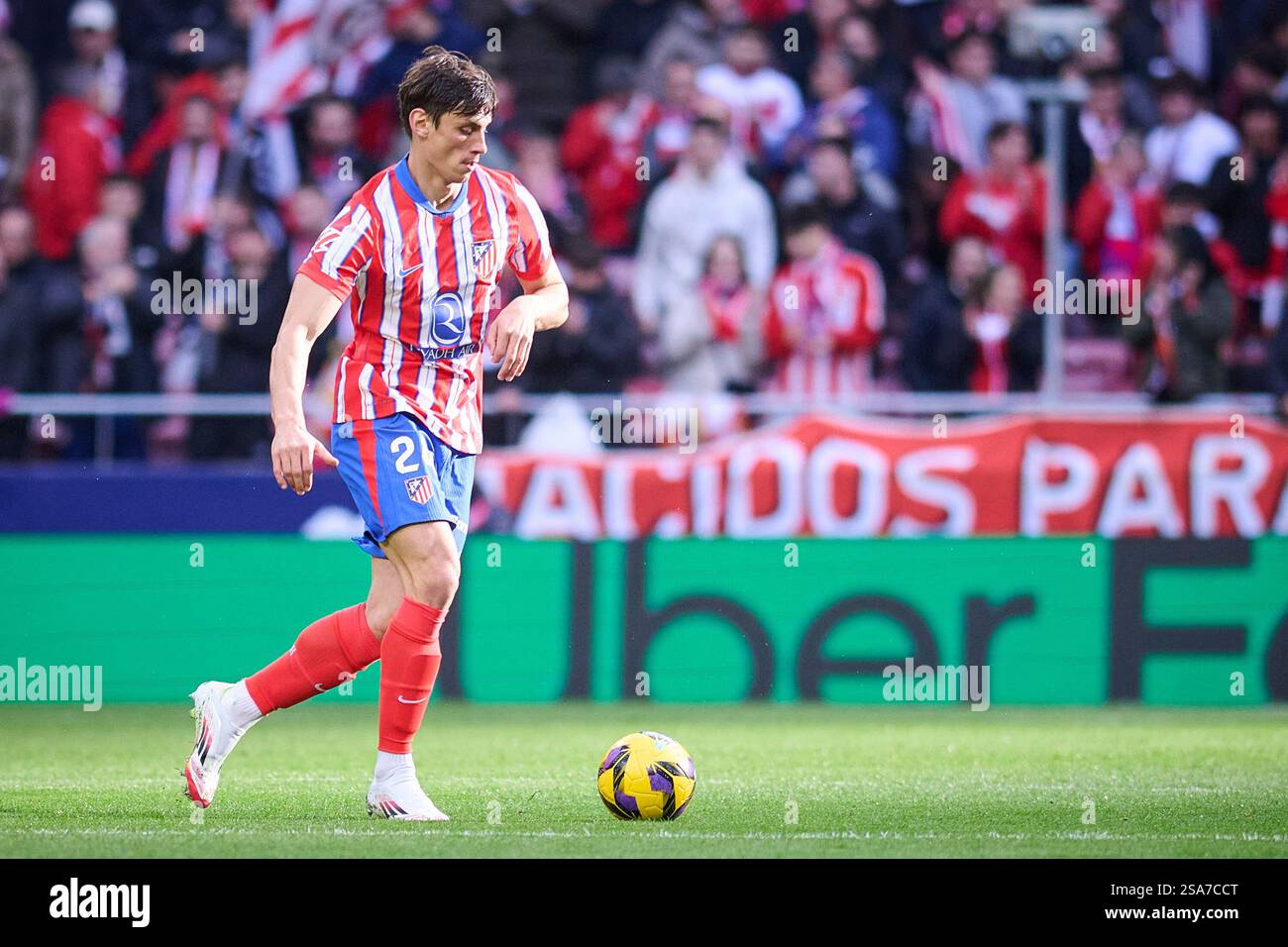 Madrid, Spain. 25th Jan, 2025. Atletico de Madrid's Robin Le Normand ...