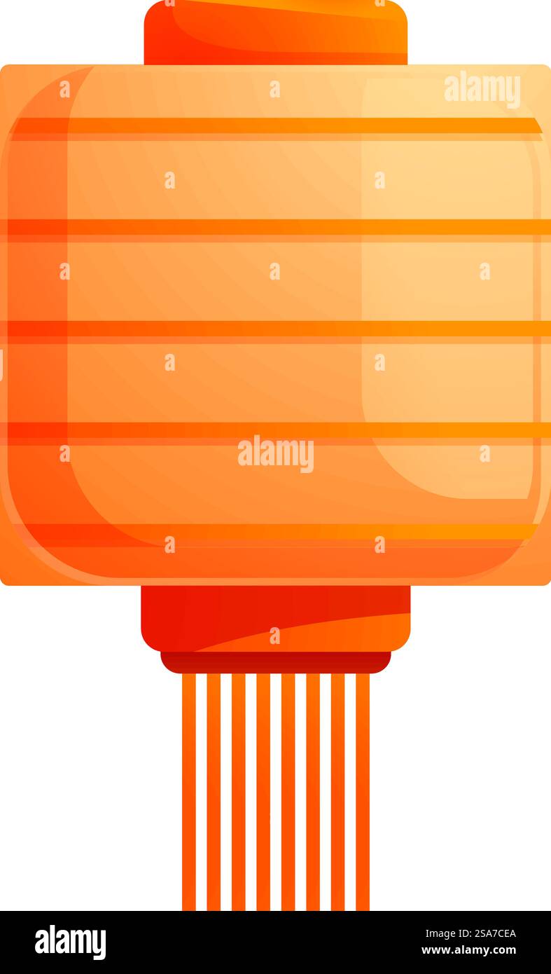 Square paper lantern glowing with warm light for asian new year ...