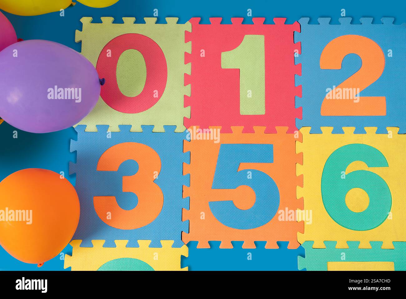 Colorful Baby Mat. Rubber foam pad for children playing. Colorful ...