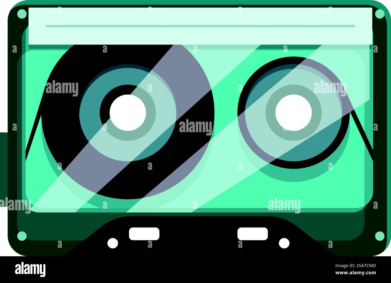 Blast from the past, this audio cassette tape is playing music ...