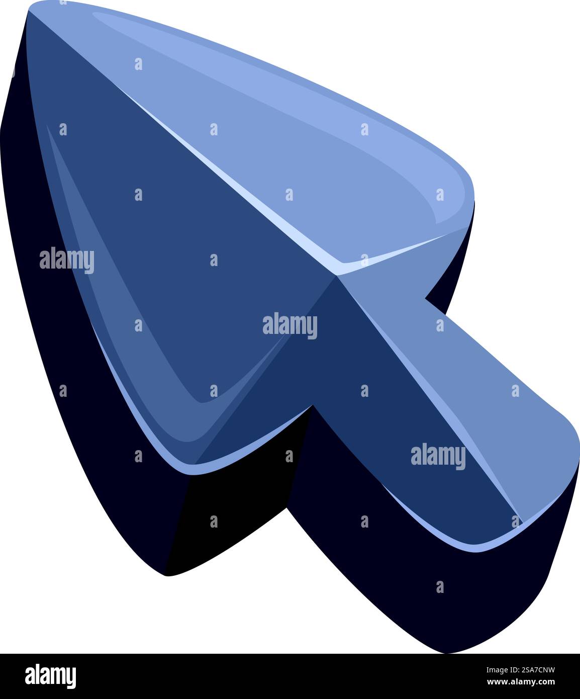 3d cursor arrow pointing up and to the right representing clicking on ...