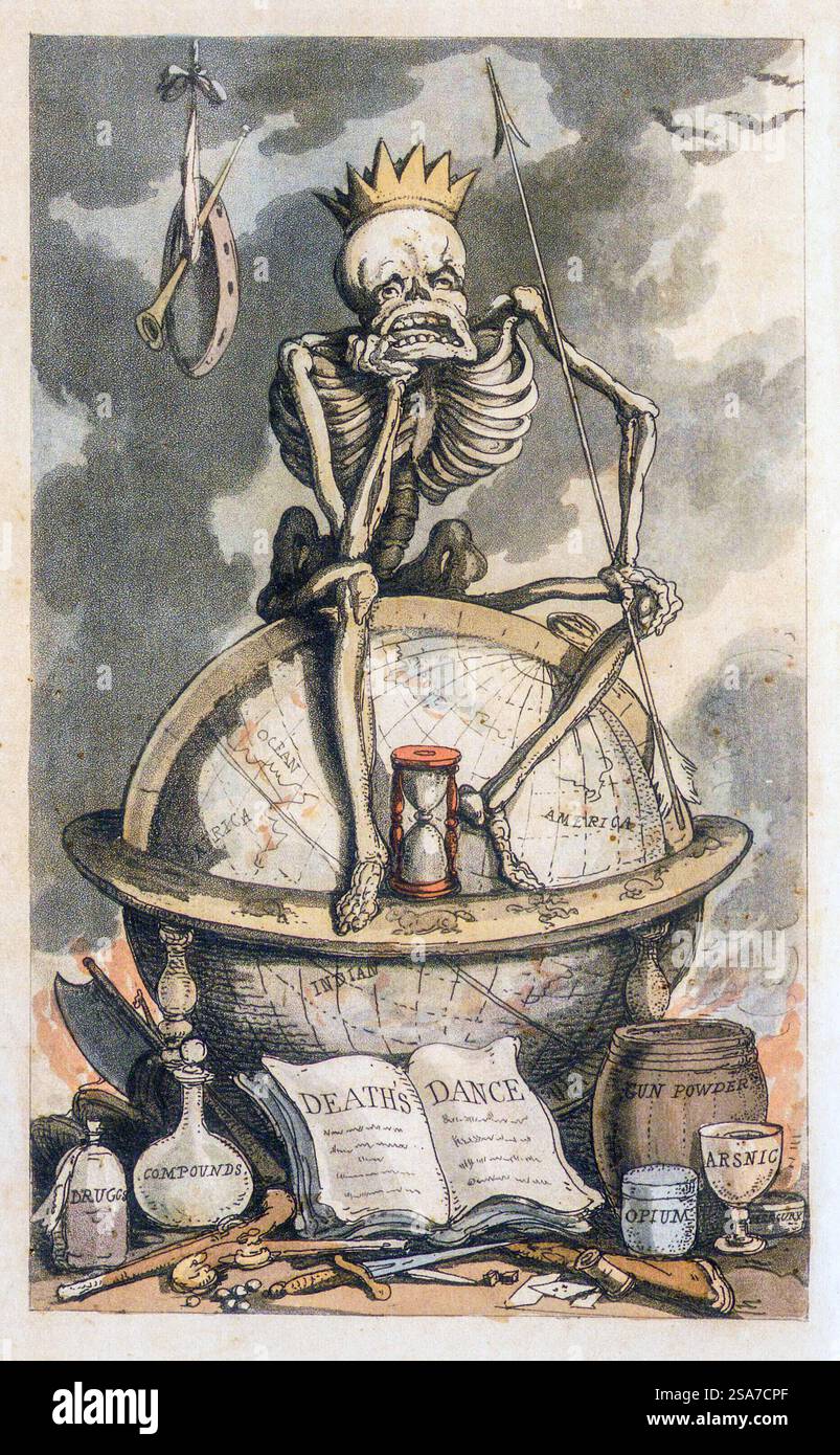 Etching from "The English dance of death, vol. 1", published in 1815 by ...