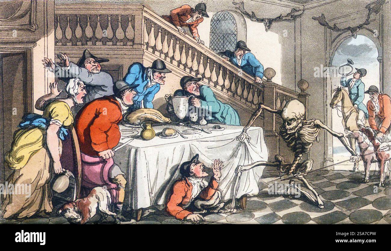 Etching from "The English dance of death, vol. 1", published in 1815 by ...