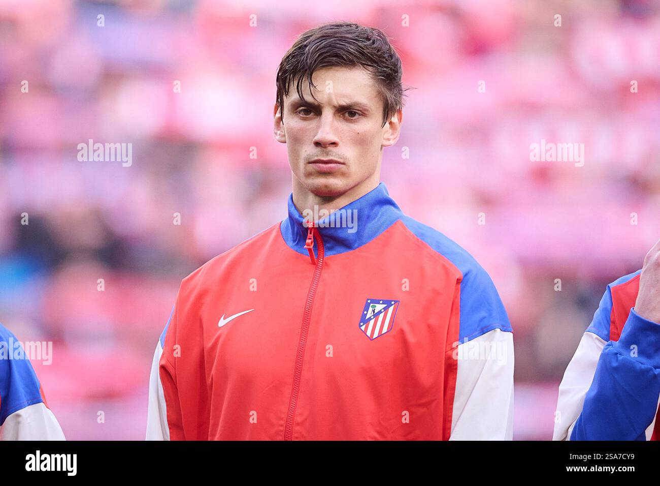 Madrid, Spain. 25th Jan, 2025. Atletico de Madrid's Robin Le Normand ...