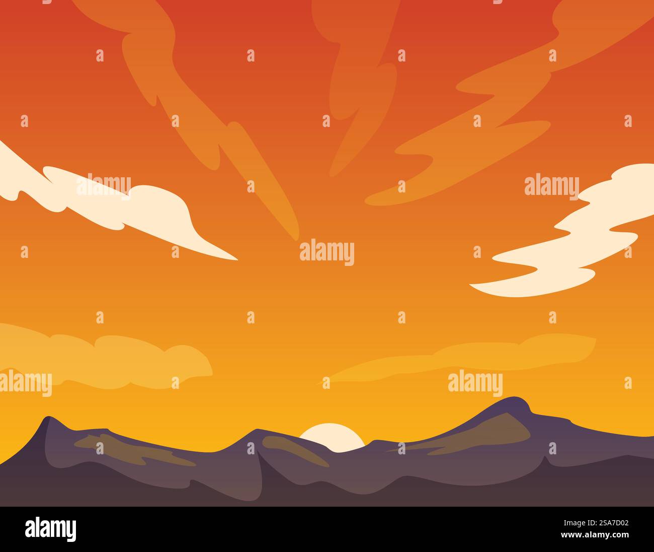 Dramatic remote breathtaking view Stock Vector Images - Alamy