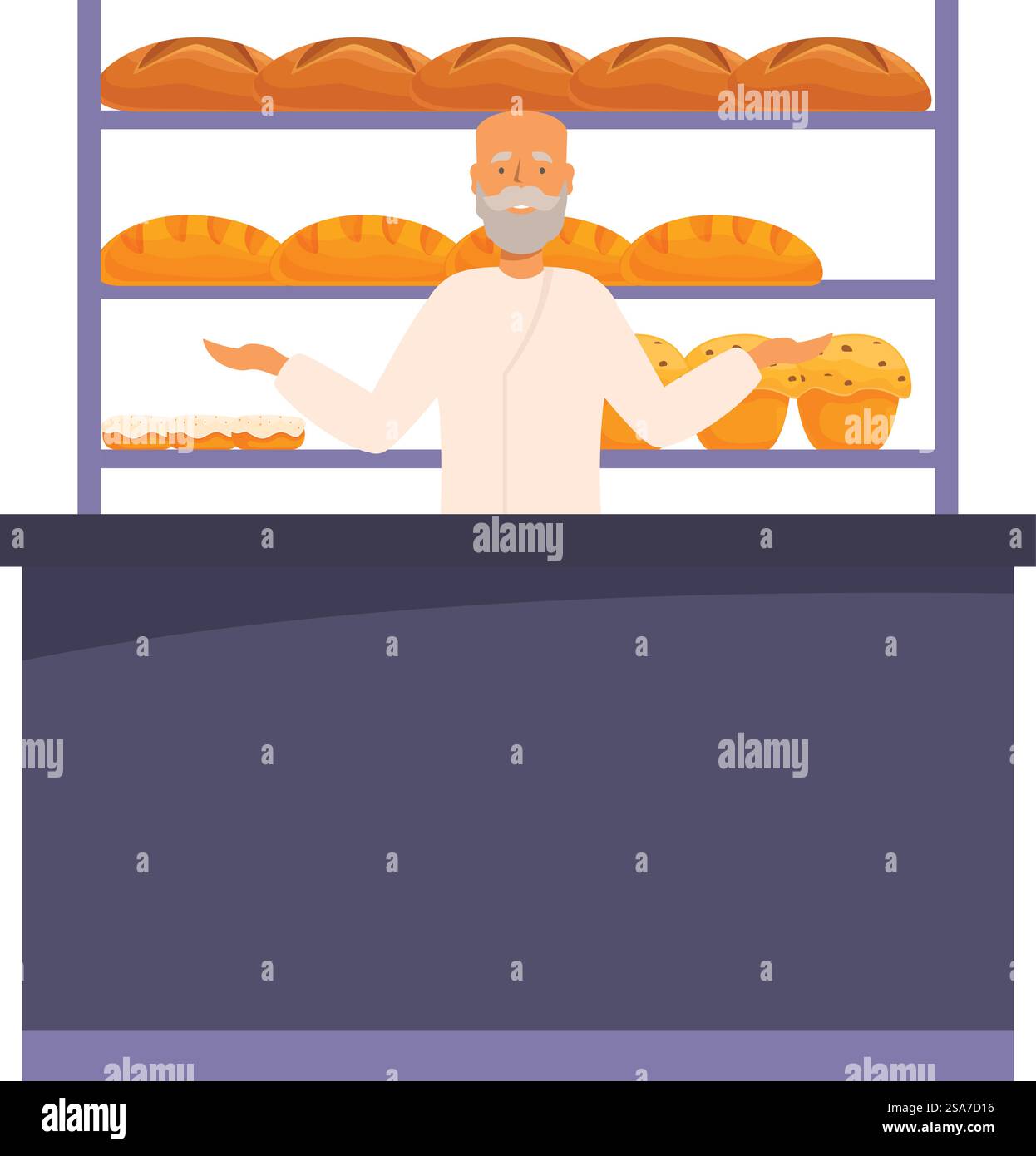 Pastry shop worker Stock Vector Images - Alamy