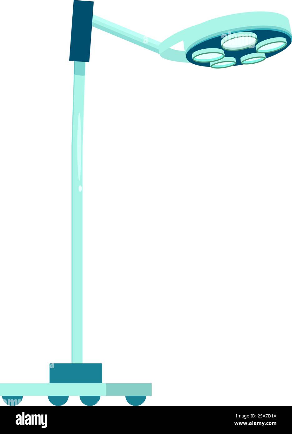 Surgical lamp illuminating operating room, providing bright light for ...