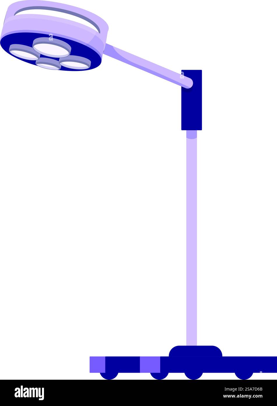 Modern medical equipment illuminating operating room for surgery ...