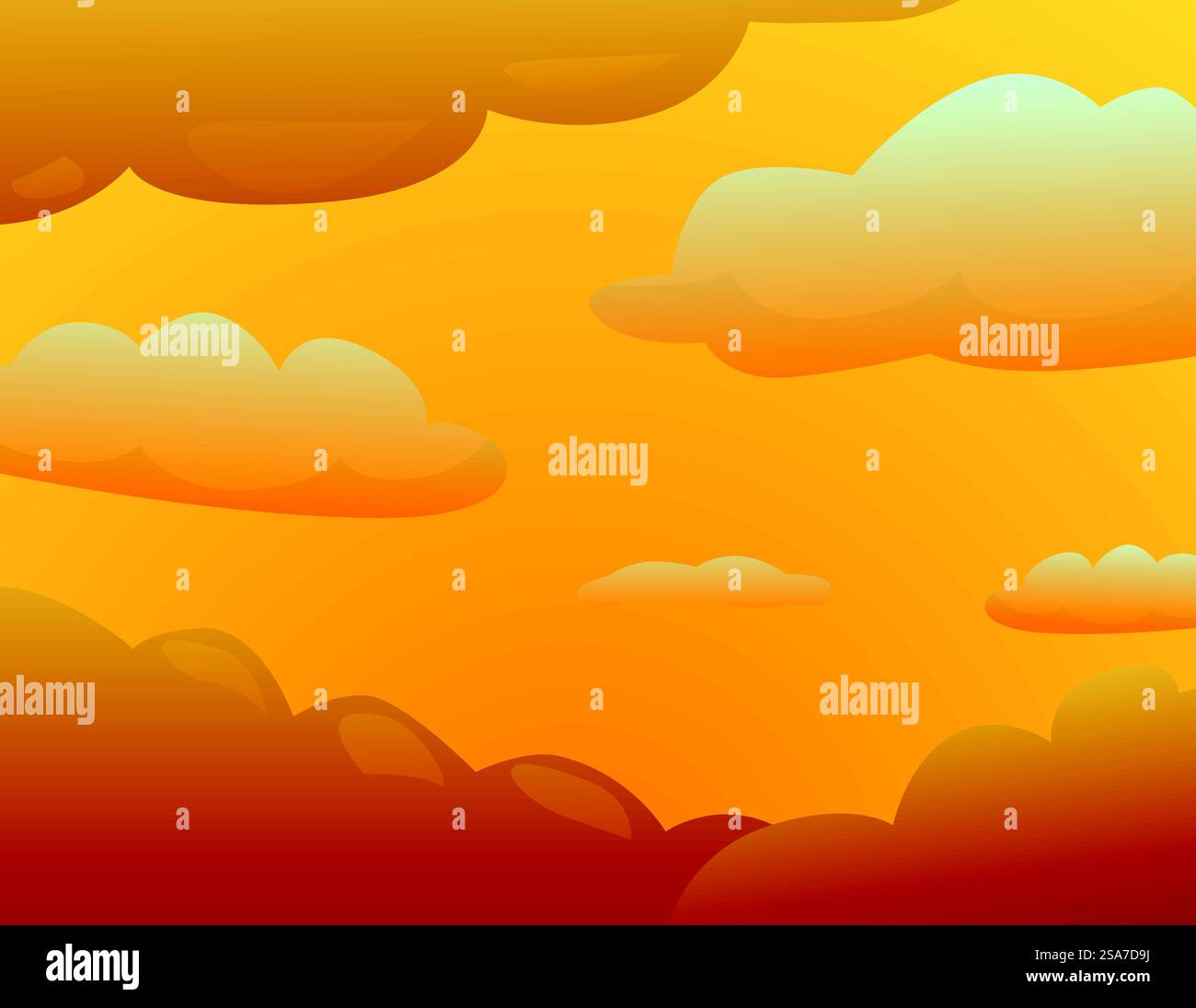 Gradient evening sky colors Cut Out Stock Images & Pictures - Alamy