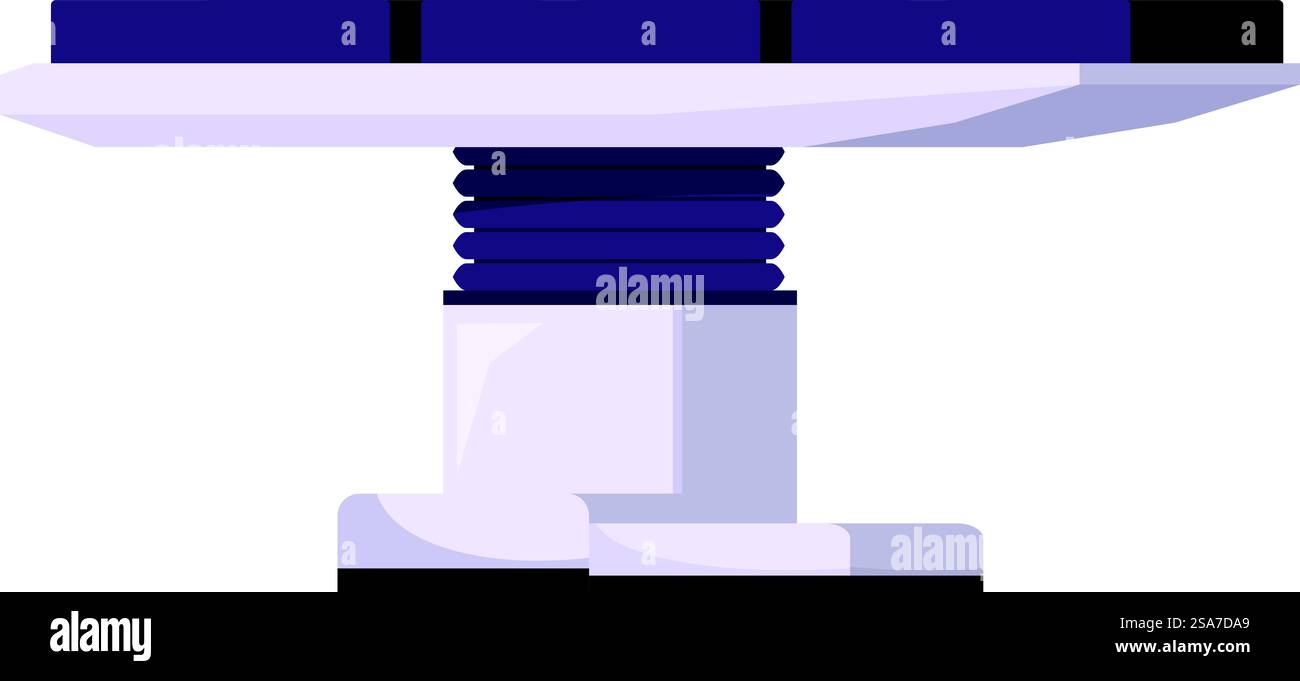 Modern medical table standing still, representing healthcare and ...