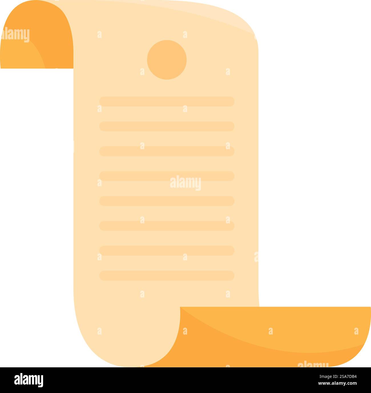 Old paper scroll with empty lines representing ancient knowledge. Old ...