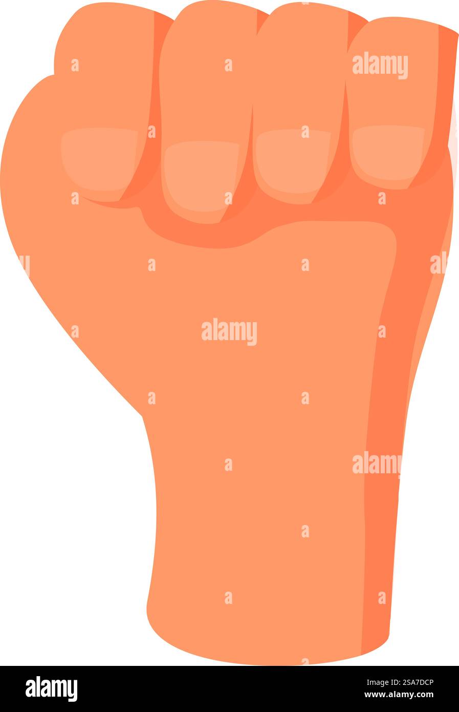 Hand is making a fist, showing power and strength. Hand making fist ...