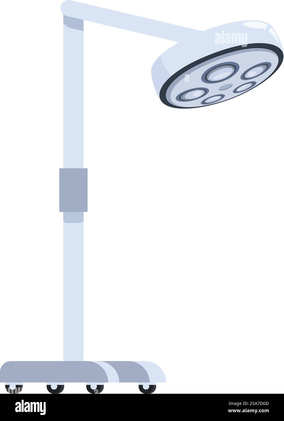 Medical lamp providing bright light during medical procedures and ...