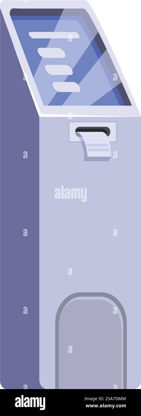 Electronic payment terminal is printing a receipt for a customer using ...
