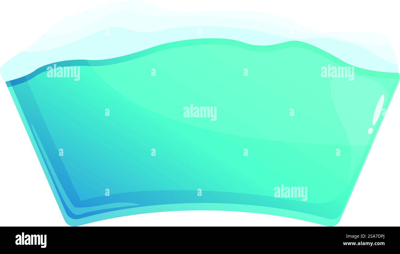 Blue water surface with snow on top for game ui design. Blue water ...