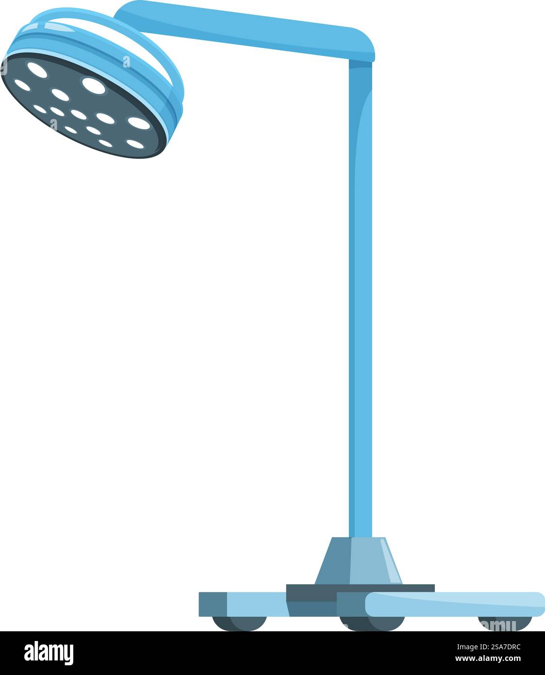 Surgical lamp standing in an operating room, ready for a surgery ...