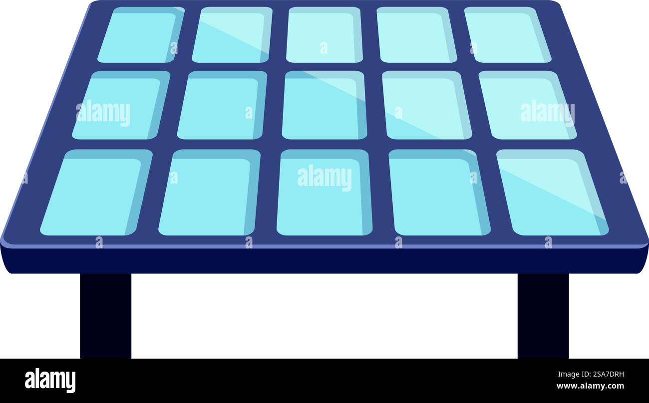 Modern solar panel converting sunlight into electricity using photovoltaic effect, renewable ...