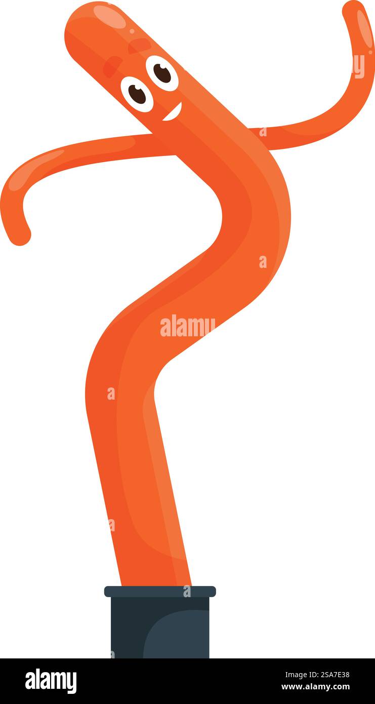 Wacky waving inflatable arm tube man is dancing and flailing around ...