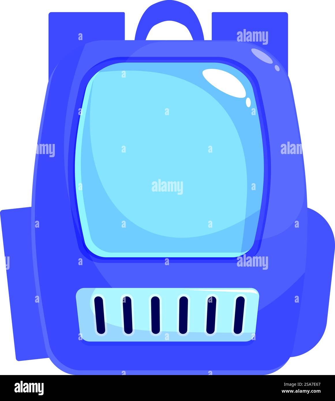 Futuristic backpack with a transparent screen, perfect for showcasing ...