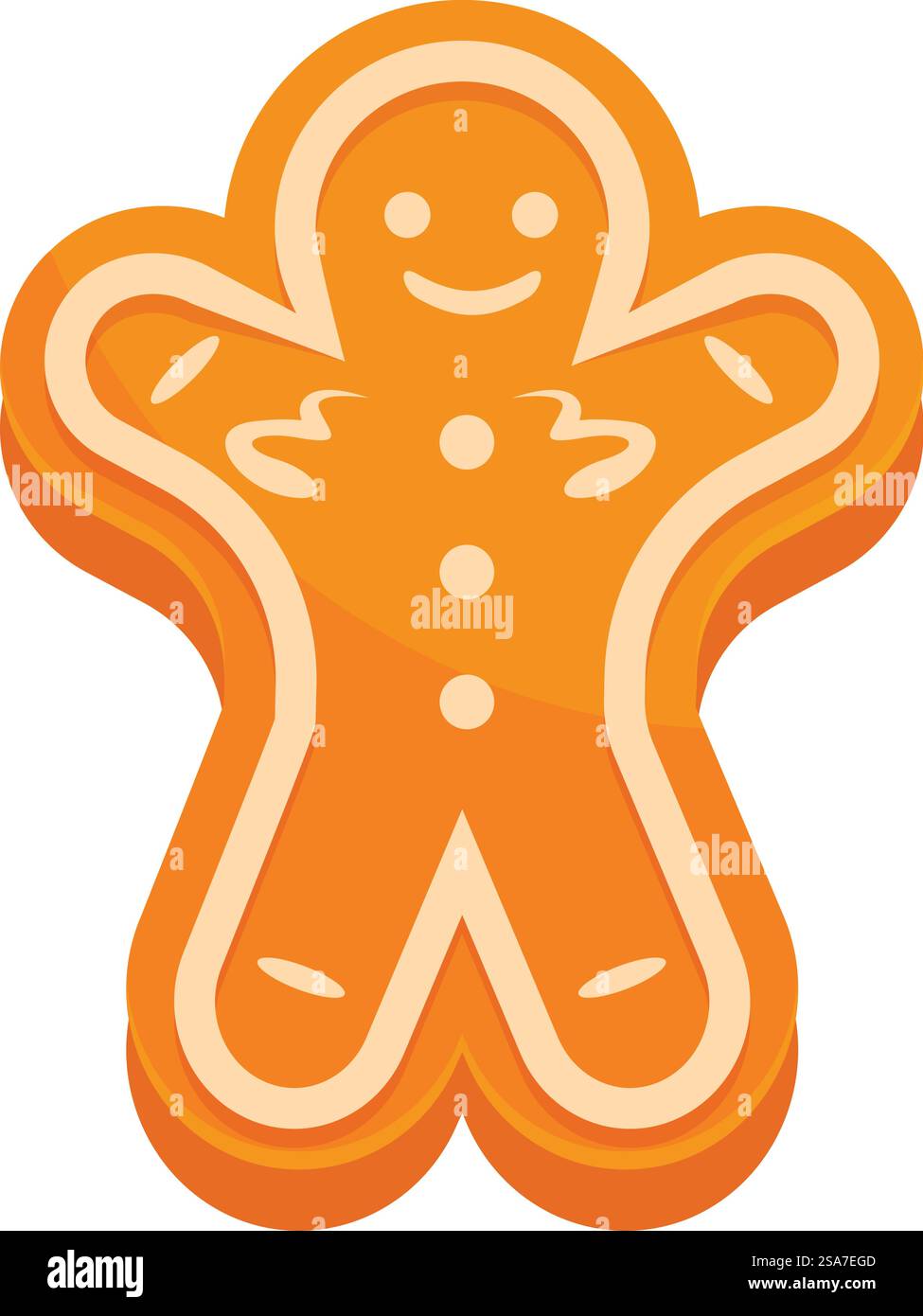 Festive gingerbread man cookie bringing holiday cheer with its happy ...