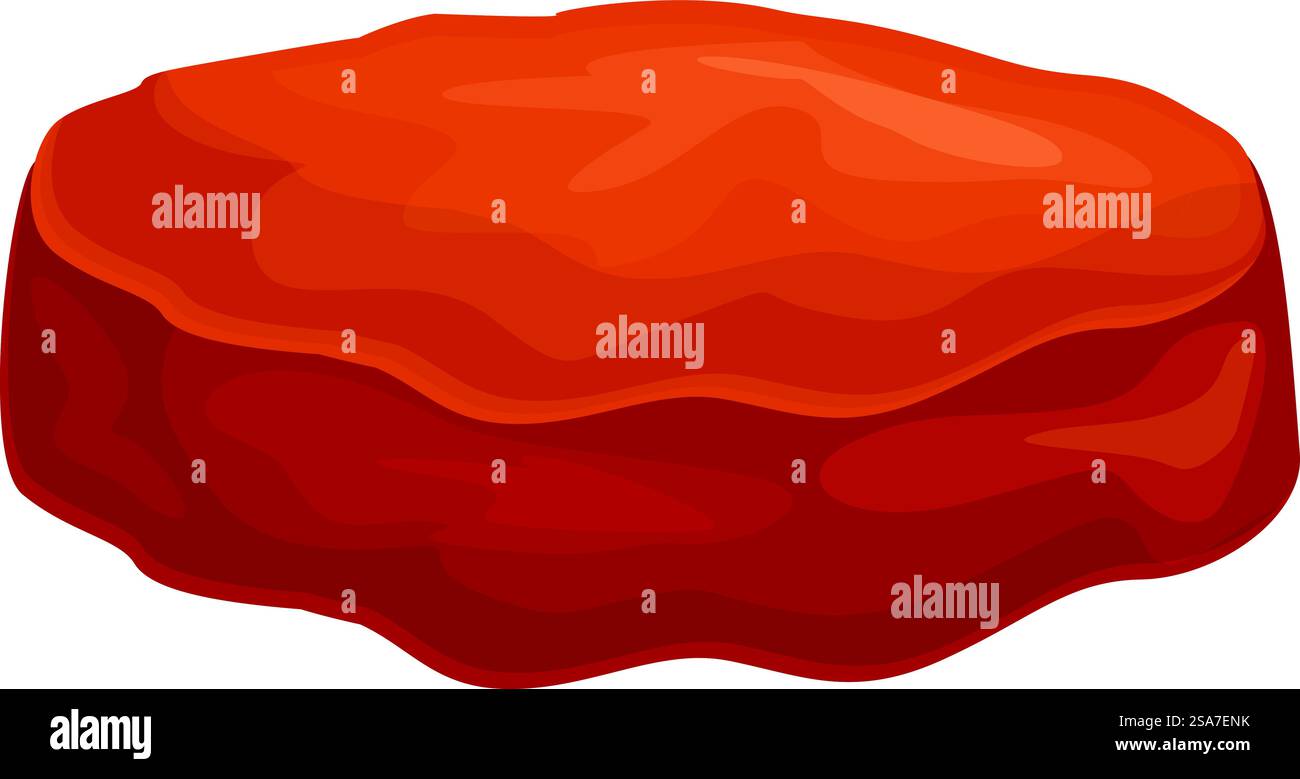 Big raw ground beef patty for burger being prepared on white background ...
