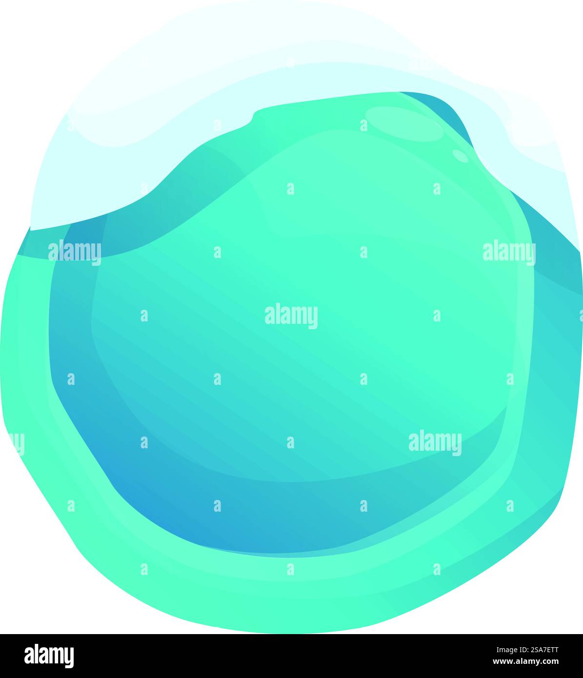 Large blue iceberg is floating in cold water. Big blue iceberg floating ...