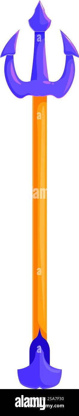Golden trident standing upright hi-res stock photography and images - Alamy