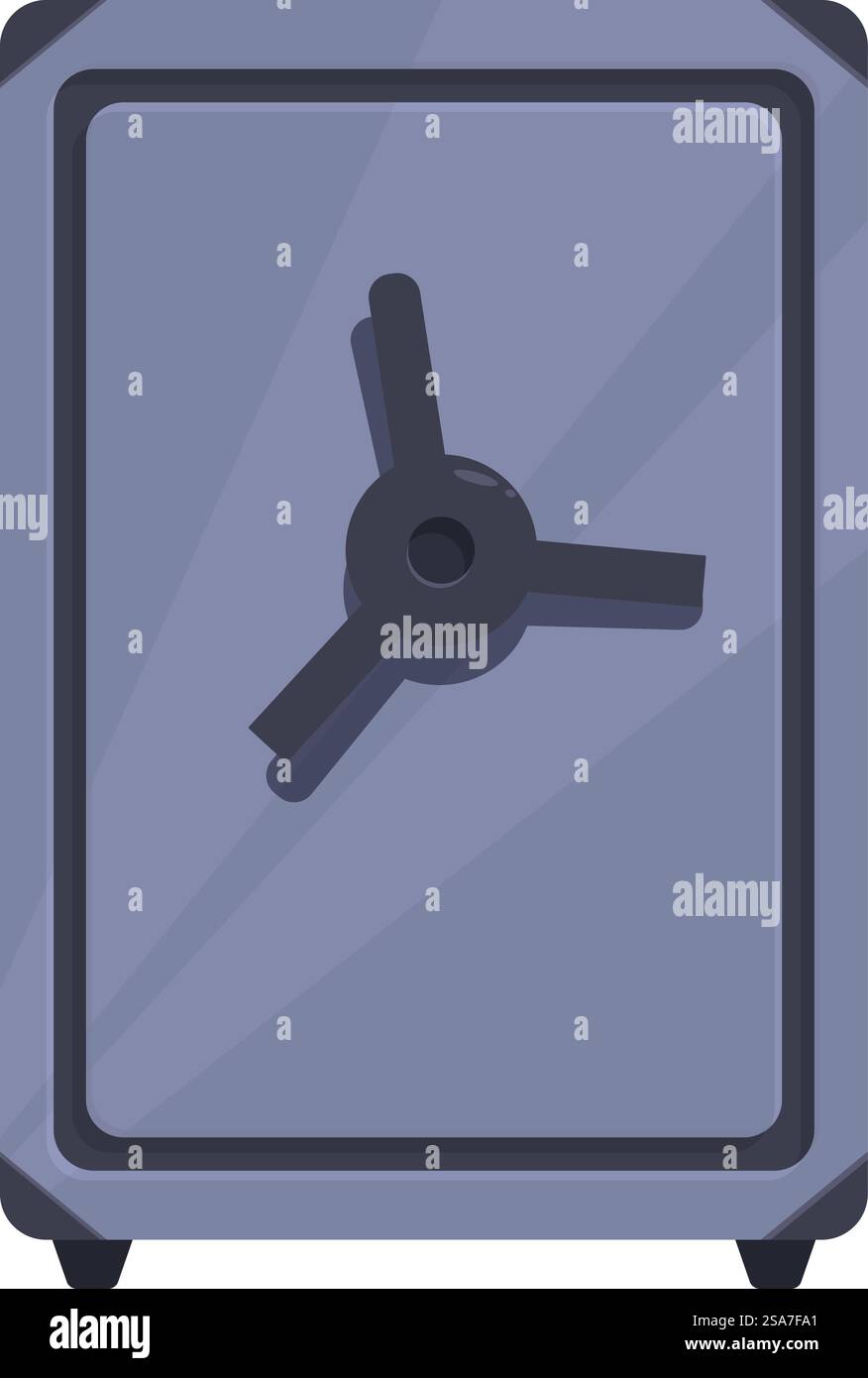 Closed metal safe protecting money, jewelry, and important documents ...