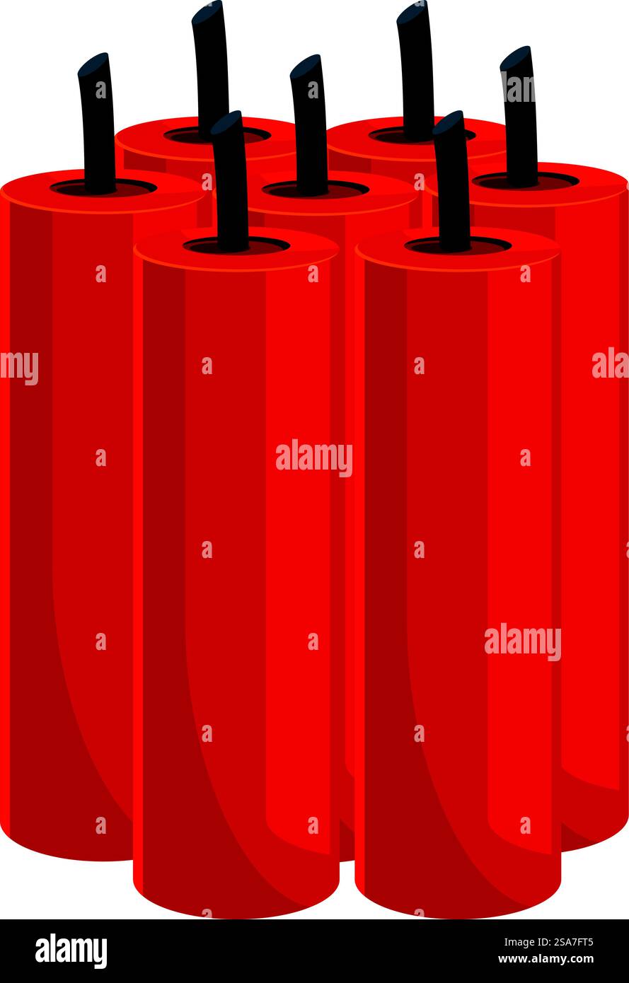 Red dynamite sticks stacked together, representing danger and explosive ...